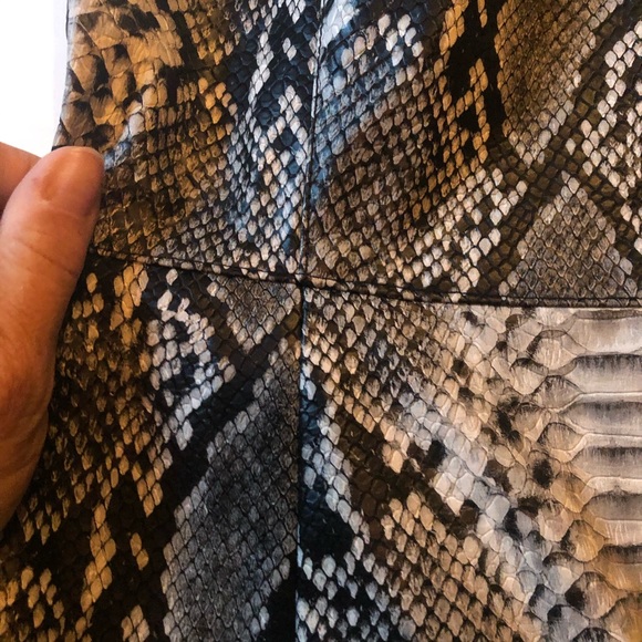 French Connection | Dresses | French Connection Faux Snakeskin Leather ...